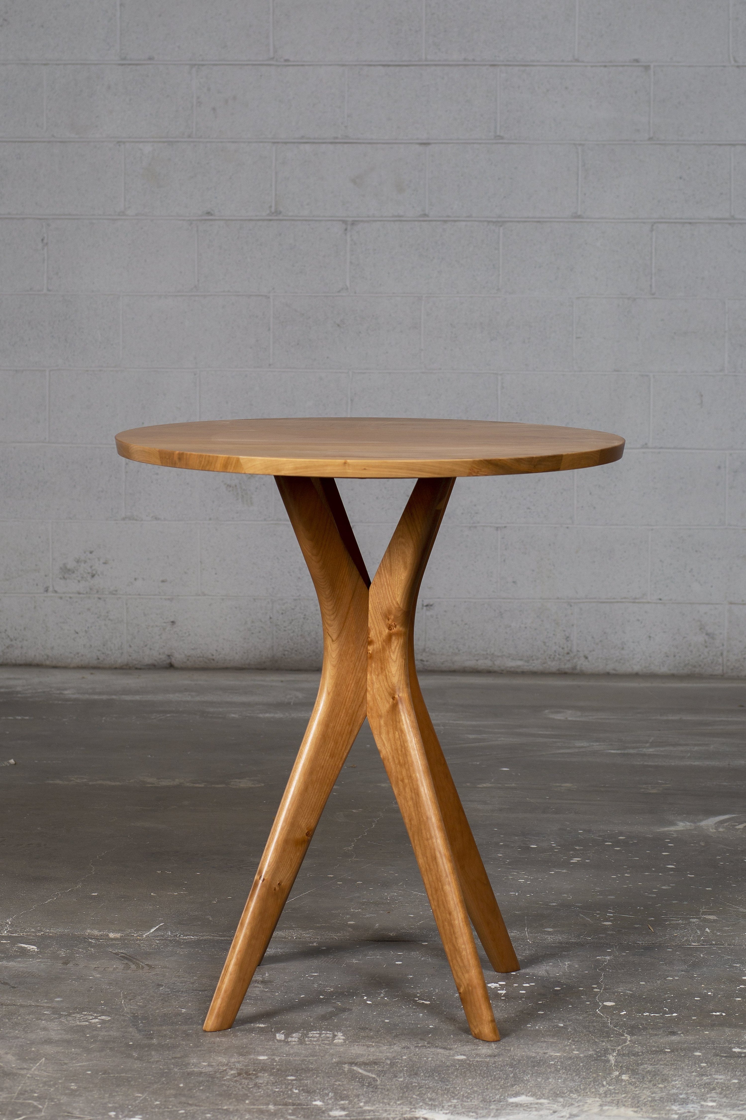 Strata Round Top Pub Table - Solid Wood - Columbus, Ohio – T.Y. Fine ...