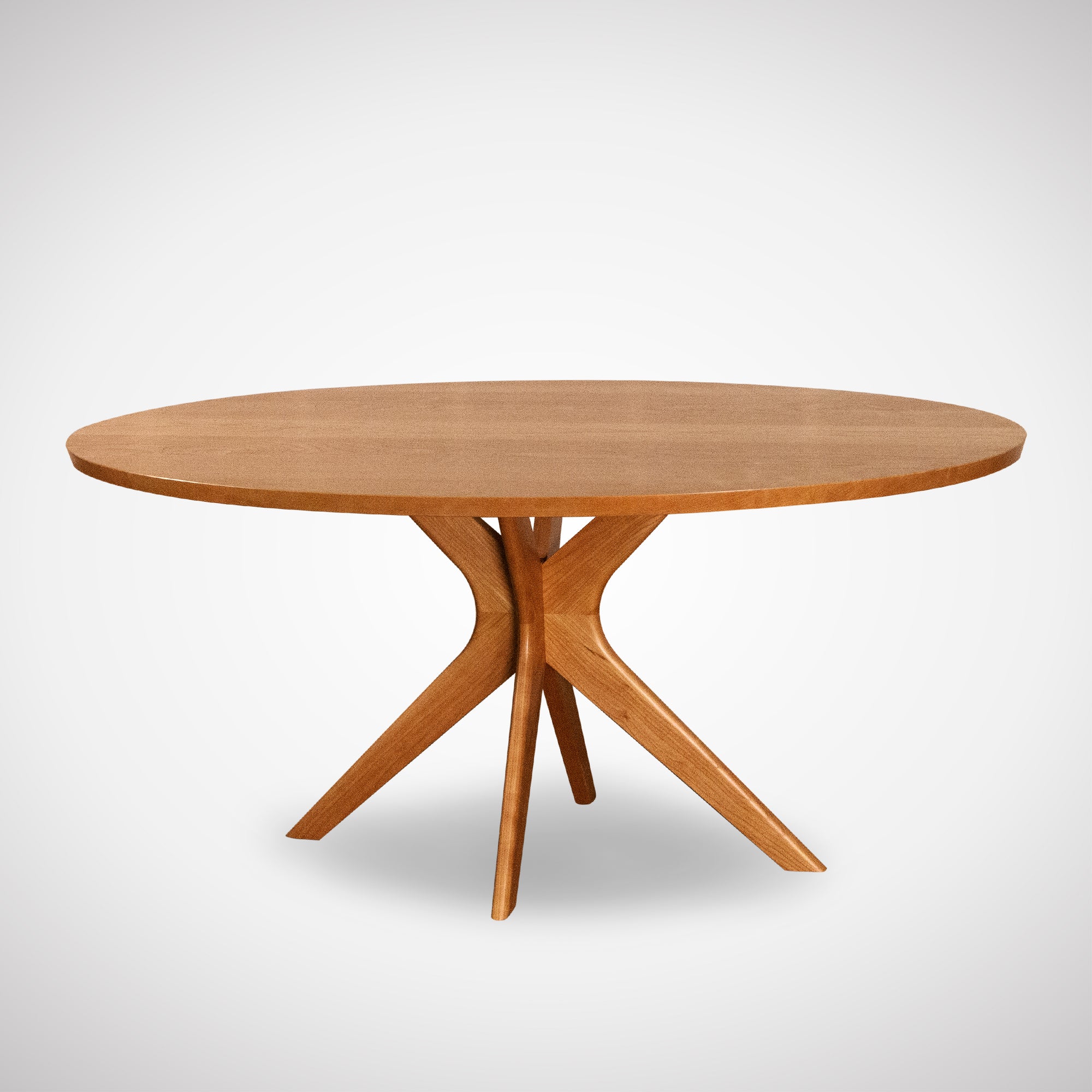 Strata Round Dining Table - 100% Solid Wood - Columbus, Ohio – T.Y ...