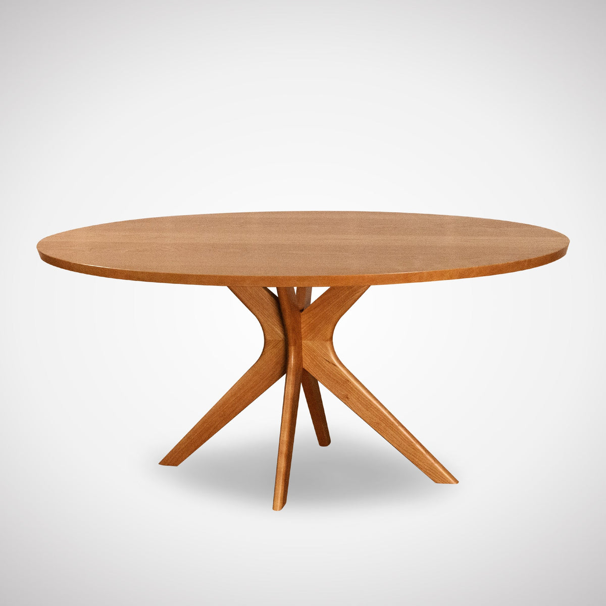 Strata Round Dining Table - 100% Solid Wood - Columbus, Ohio – T.Y ...